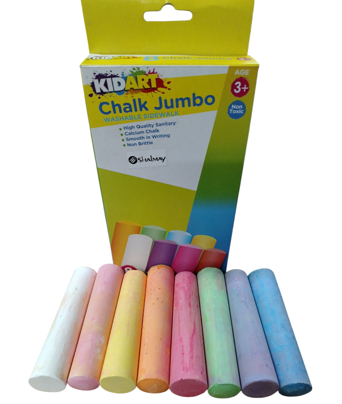 Jumbo / Sidewalk Chalk 8 Piece | Shalmay Stationers