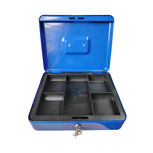 TS 0002 Office Mate Cash Box with Lock & Draw Back Tray 37 x 29 x 11 cm ...